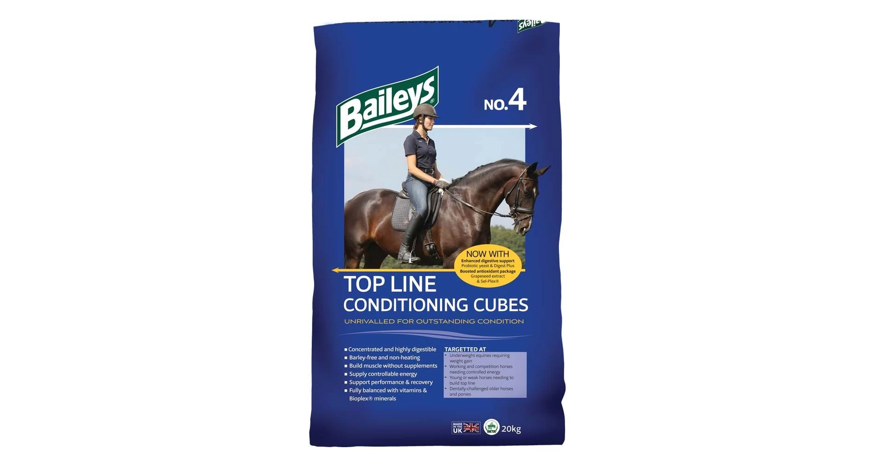 Baileys No. 4 Top Line Conditioning Cubes kondicionáló lótáp (pellet ...